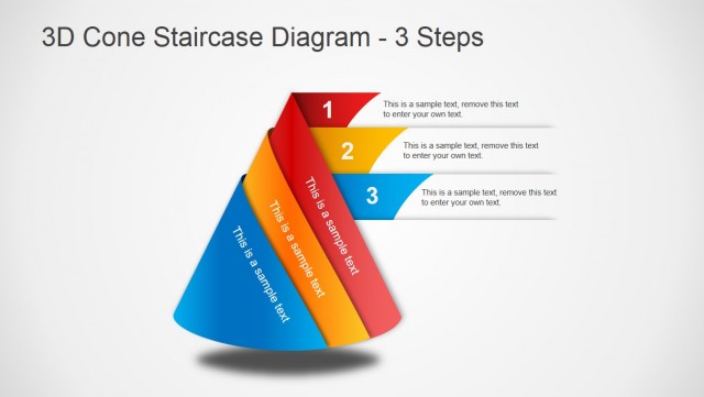 3 Step Cone Diagram Design - SlideModel