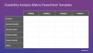 Feasibility Analysis Matrix Template Table - SlideModel