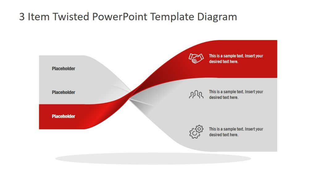 Twisted Diagram Slide with Infographics - SlideModel