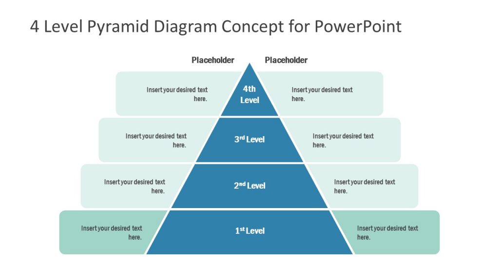4 Level Pyramid Chart Step 1 Diagram - SlideModel