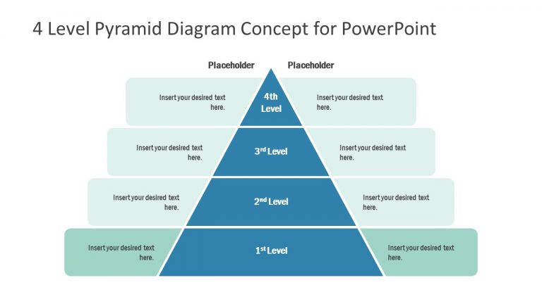 4 Level Pyramid Chart Step 1 Diagram - SlideModel