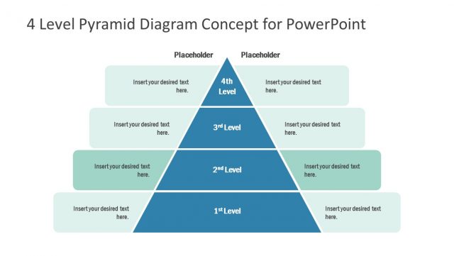 4 Level Pyramid Chart Step 2 Diagram - SlideModel