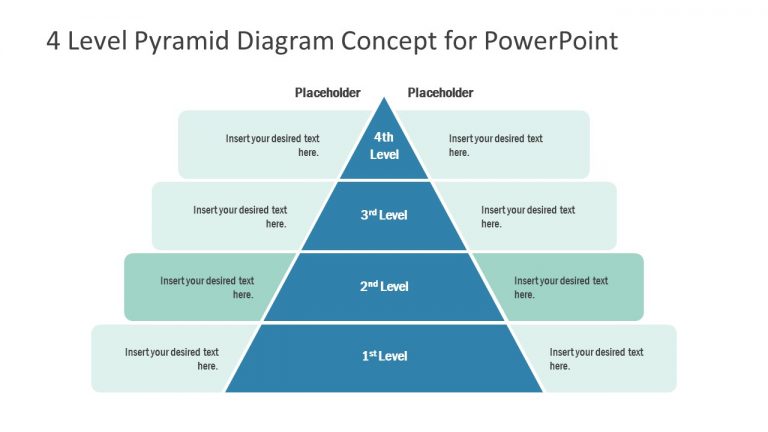 4 Level Pyramid Chart Step 2 Diagram - SlideModel