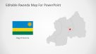 Map and Flag Template for Rwanda - SlideModel