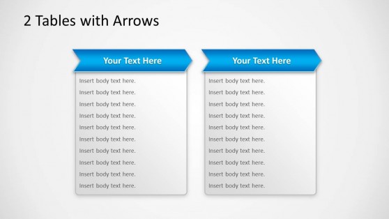 2 Tables with Arrows in PowerPoint - SlideModel