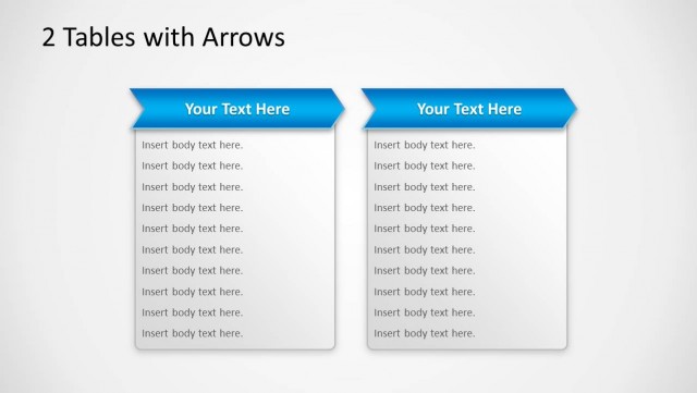 2 Tables with Arrows in PowerPoint - SlideModel