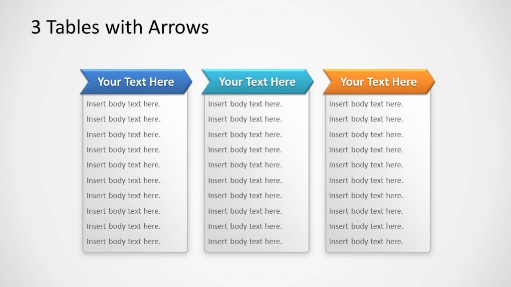 3 Table Columns PowerPoint Slide - SlideModel