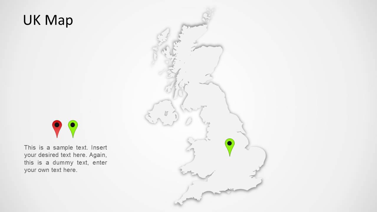UK Map for PowerPoint & Presentation Slide Template