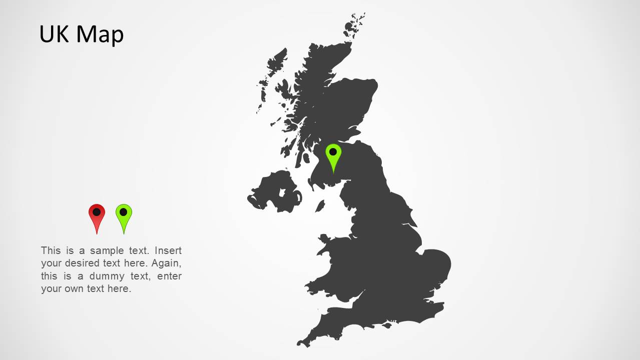 UK Map for PowerPoint & Presentation Slide Template