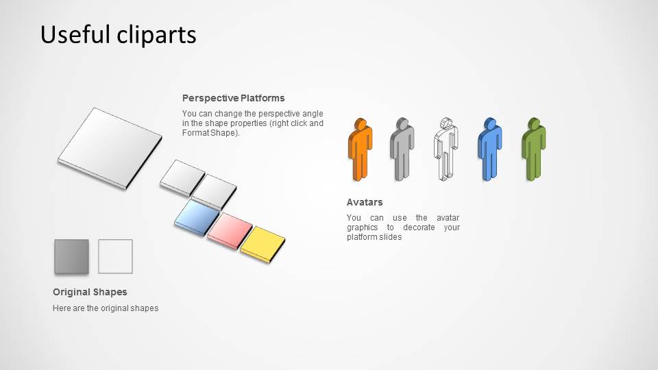 Perspective Platforms Shape for PowerPoint - SlideModel