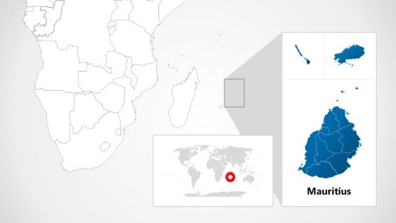World-Map and Mauritius Location - SlideModel