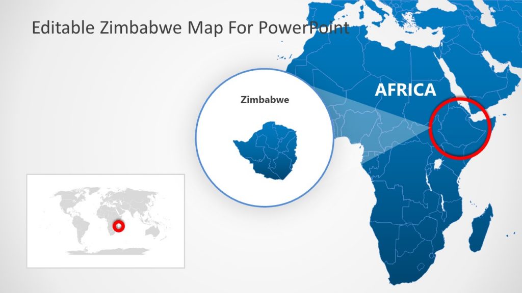 Zimbabwe Location on World-Map - SlideModel