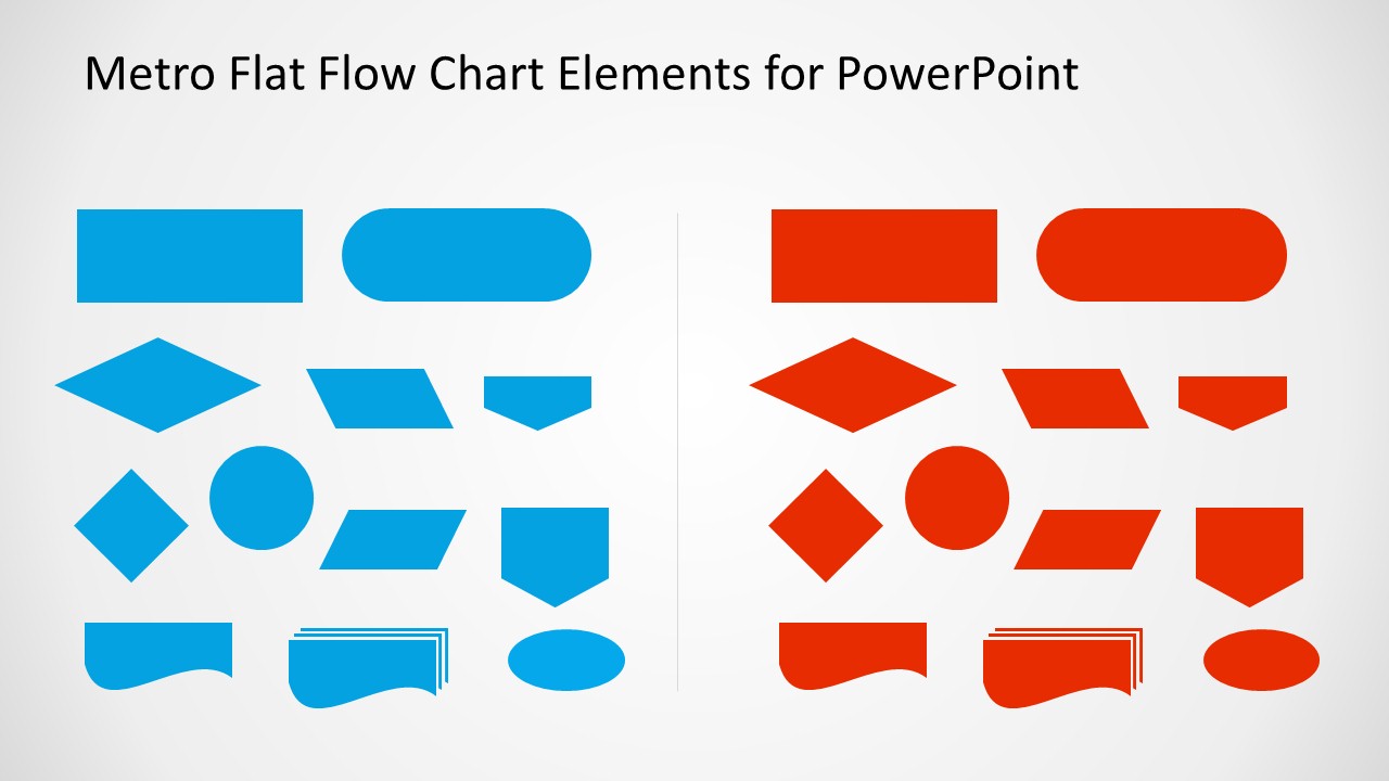 Metro Style Flow Chart Template for PowerPoint - SlideModel