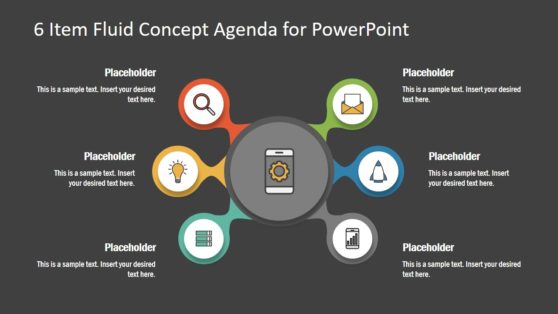 Template of 6 Items Agenda Slide - SlideModel