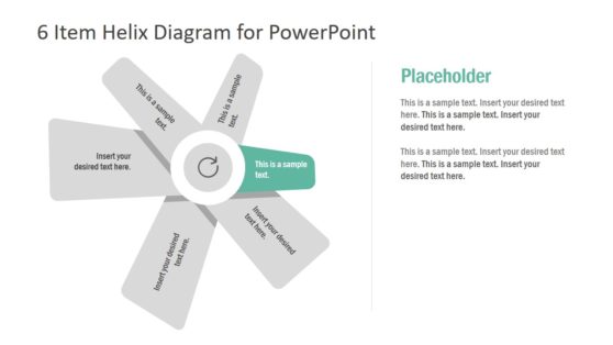 PowerPoint Diagram of 6 Items Design - SlideModel