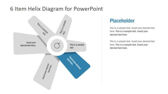 Editable Helix Diagram Template - SlideModel