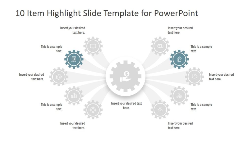 Gear Shape PowerPoint Diagram - SlideModel