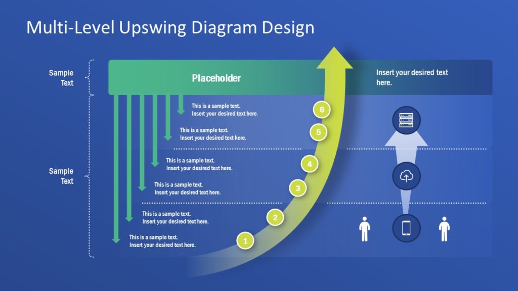 Upswing Arrow Graph PowerPoint - SlideModel