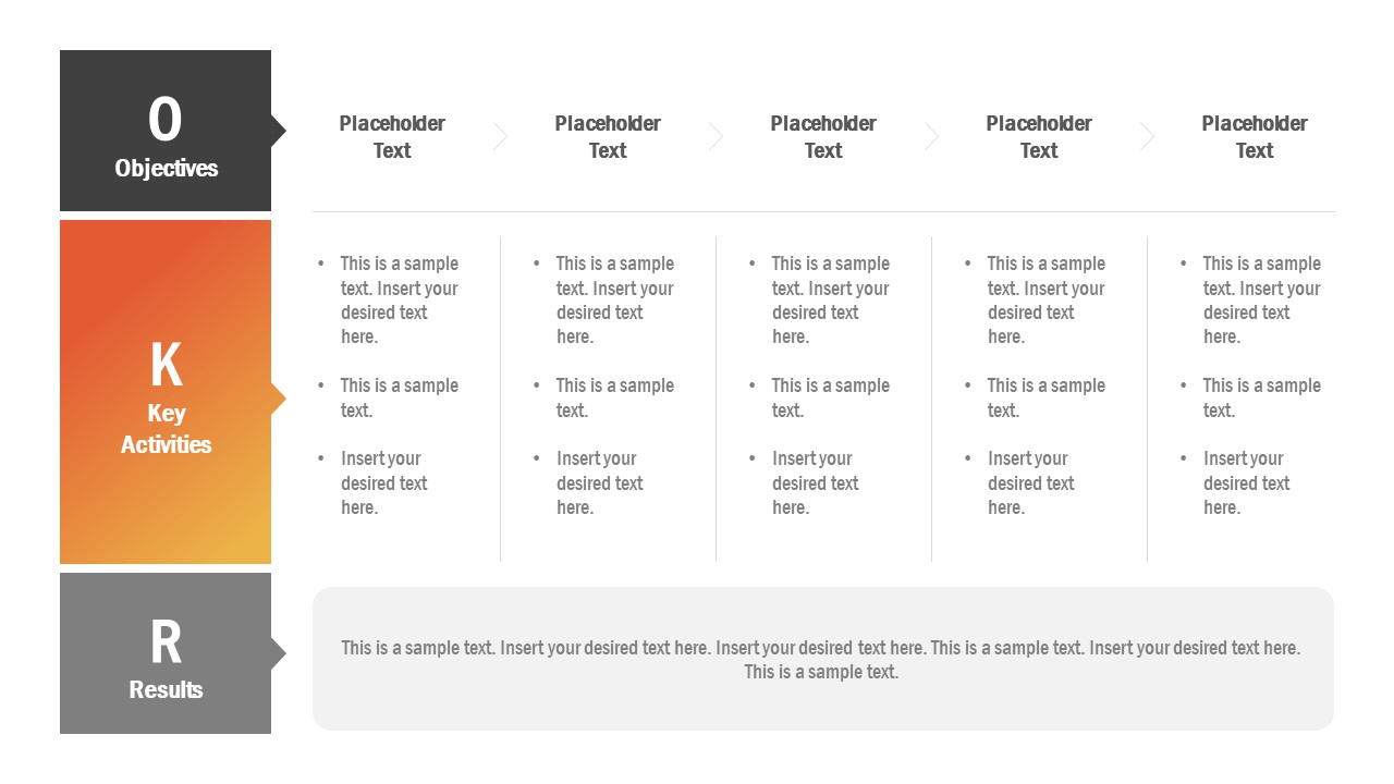 Tabular OKR Concept Presentation SlideModel
