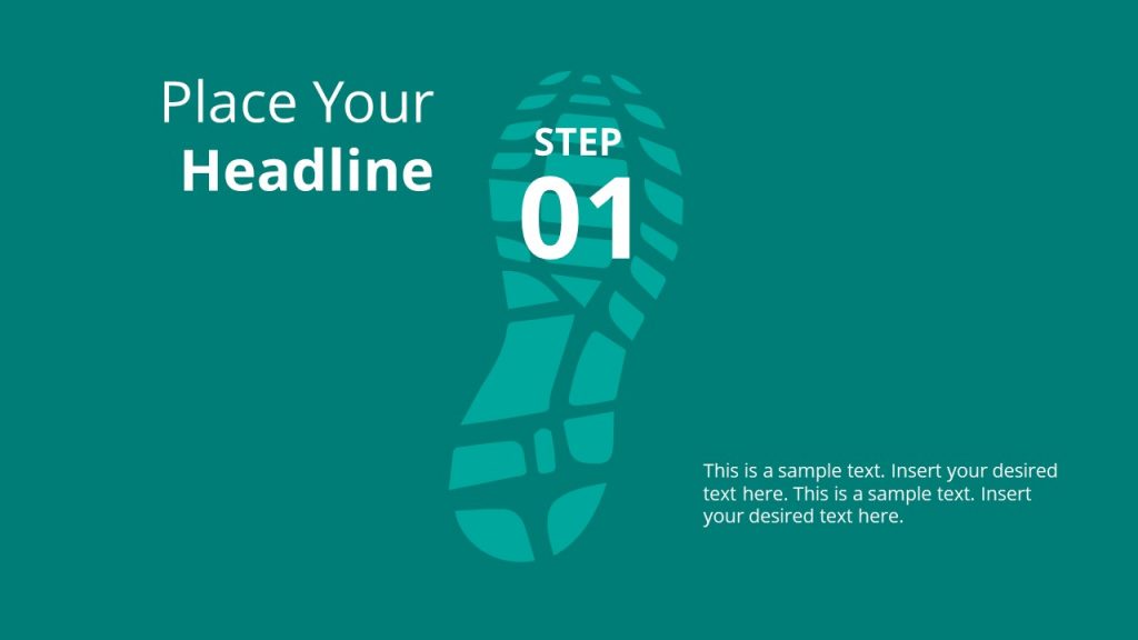 Headline Slide of Footprint Scenes PPT Template - SlideModel