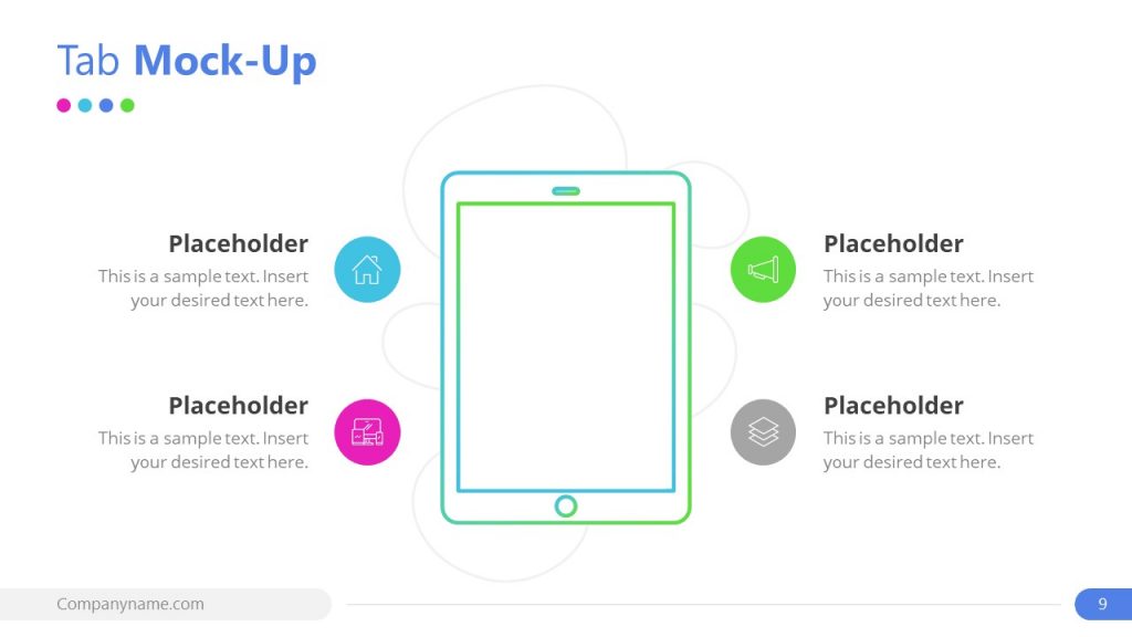 Tab Mockup Template PowerPoint - SlideModel