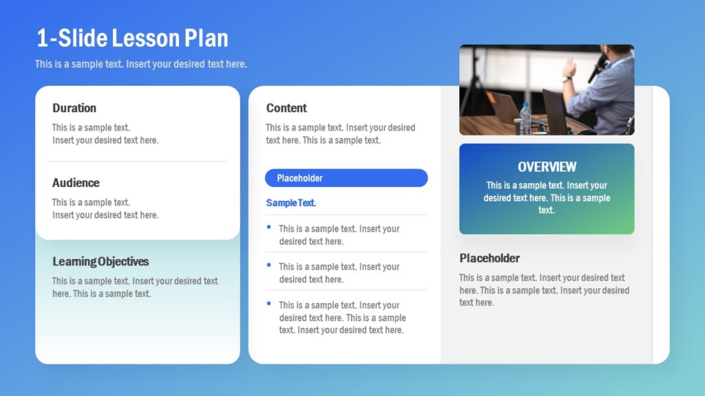 Lesson Plan 1-Slide Learning Strategy - SlideModel