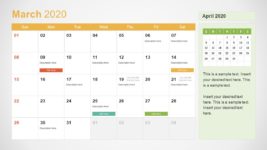 2020 Calendar PowerPoint March - SlideModel