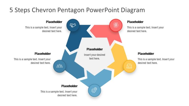5 Steps Chevron Arrow PowerPoint - SlideModel 5 Steps Chevron Arrow PowerPoint - SlideModel