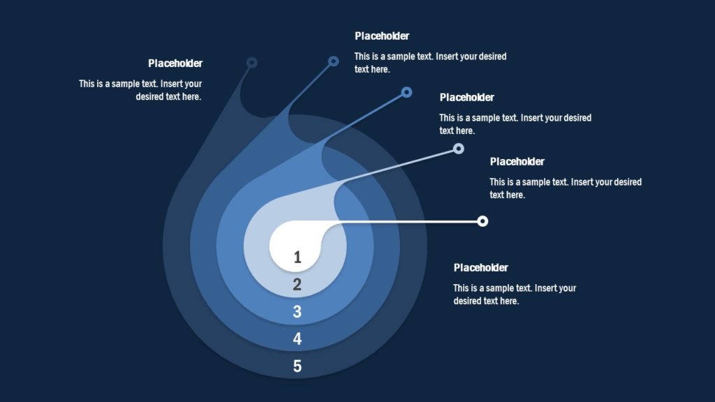 5 Steps Diagram Template Concentric - SlideModel 5 Steps Diagram Template Concentric - SlideModel