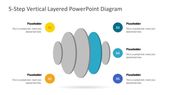 5 Steps Vertical Diagram Template - SlideModel