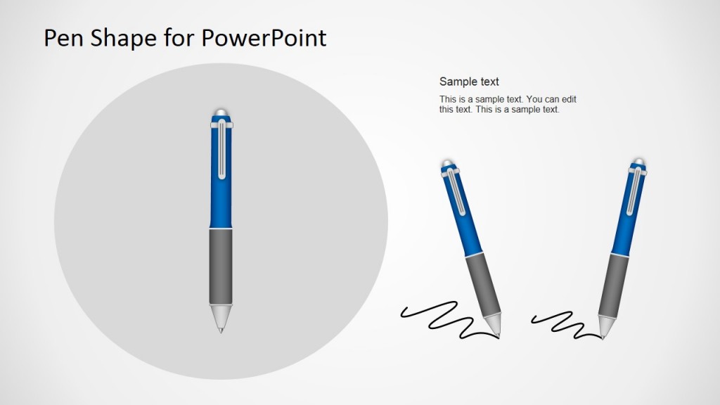 Pen Vector Illustration for PowerPoint - SlideModel
