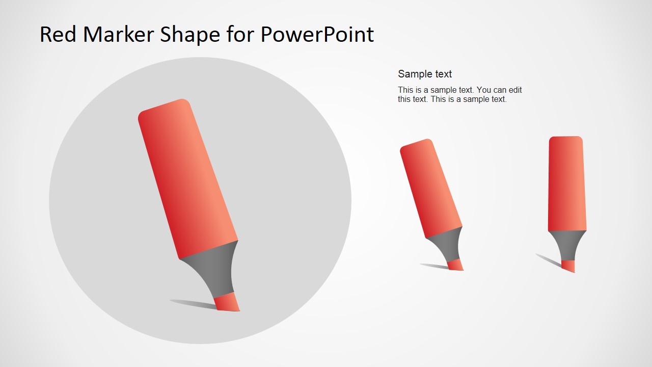 Pen, Pencil & Marker Shapes for PowerPoint