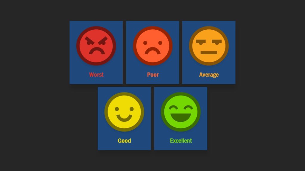 Flat Emoji Graphics PowerPoint Feedback - SlideModel