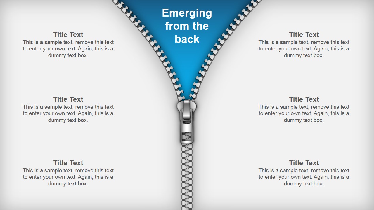 Zipper PowerPoint Shapes - SlideModel