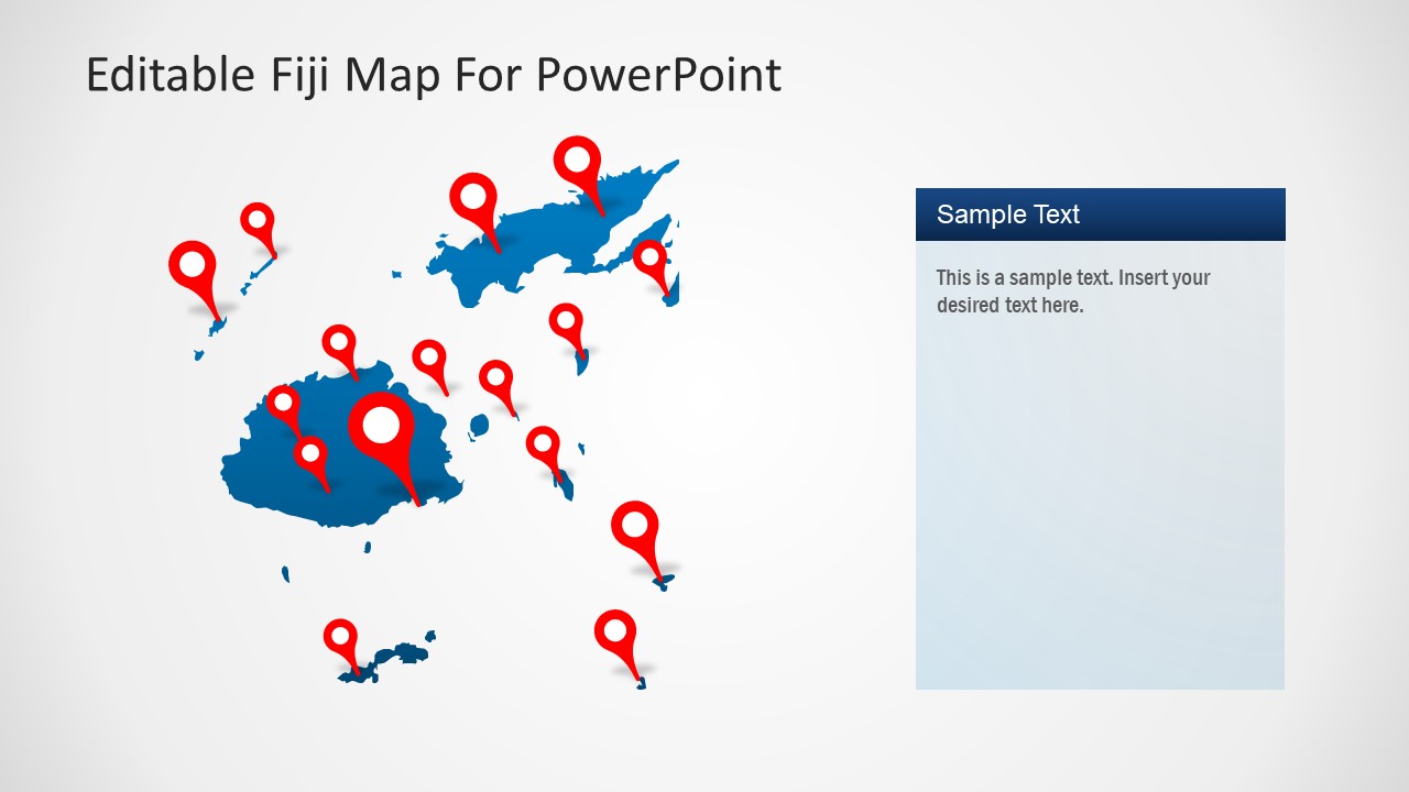 Editable Fiji Map for PowerPoint - SlideModel