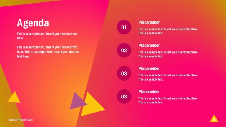 Agenda Slide of Plasma PowerPoint - SlideModel