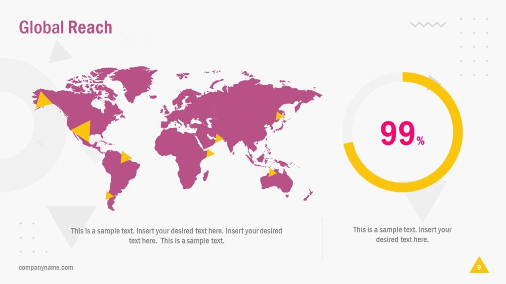 Business Global Reach Map PPT - SlideModel Business Global Reach Map PPT - SlideModel