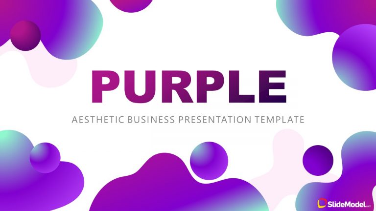 Purple Aesthetic Business PowerPoint Cover - SlideModel