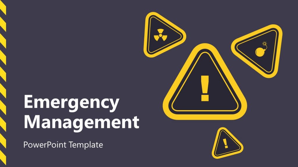 Emergency Management Plan - Black Background - SlideModel