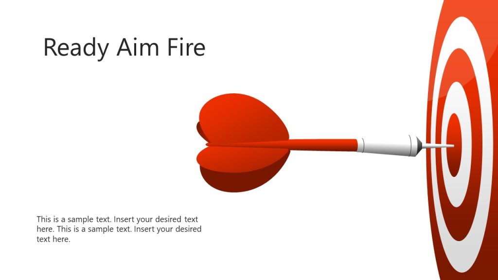 PowerPoint Presentation Template Diagram for Ready Aim Fire - SlideModel