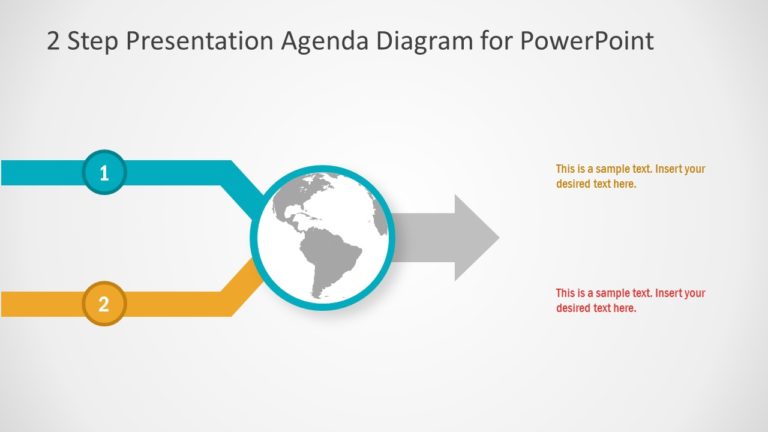 2 Steps Agenda PowerPoint Diagram - SlideModel