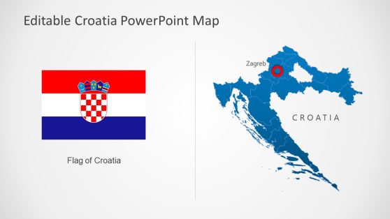 Editable Croatia Map Slide Template - SlideModel