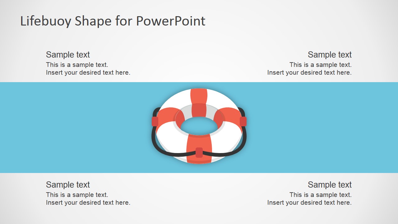 Lifebuoy Shape for PowerPoint - SlideModel
