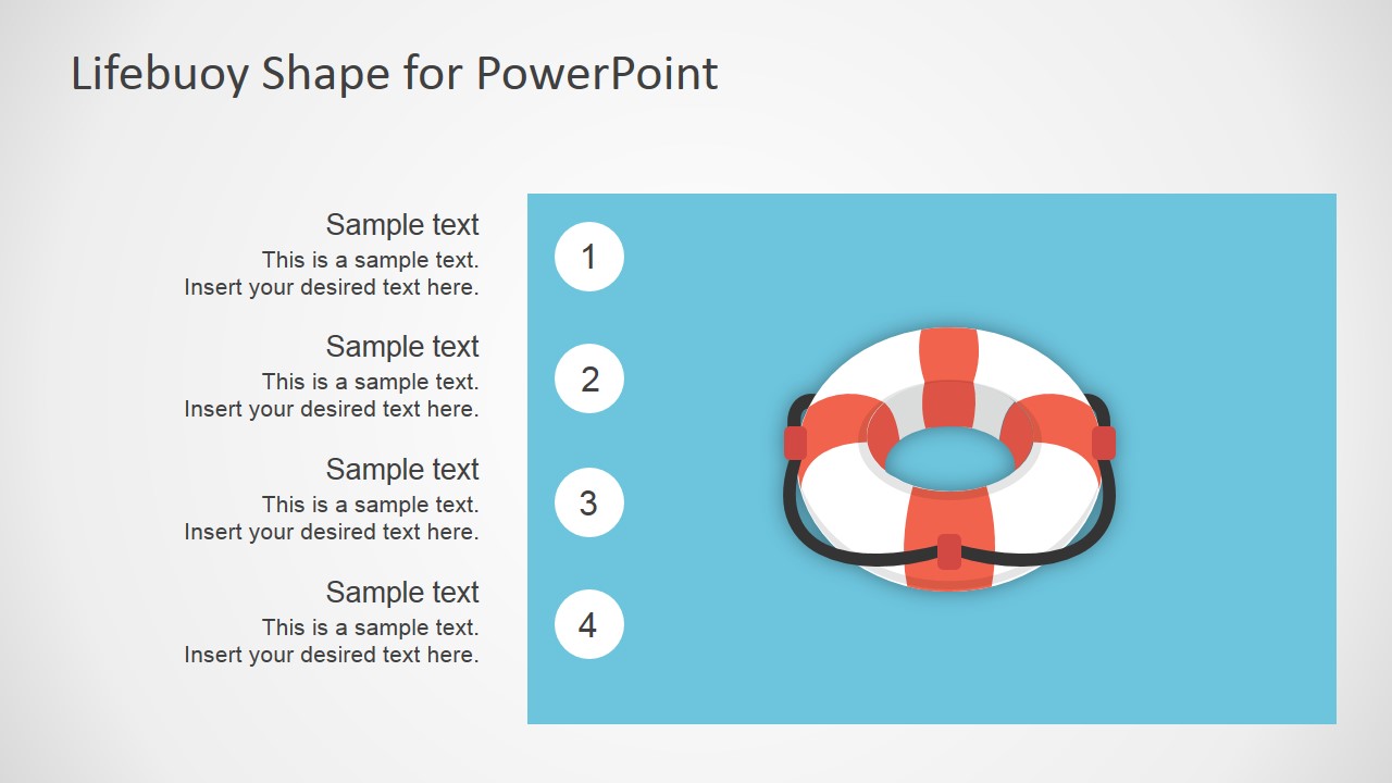 Lifebuoy Shape for PowerPoint - SlideModel