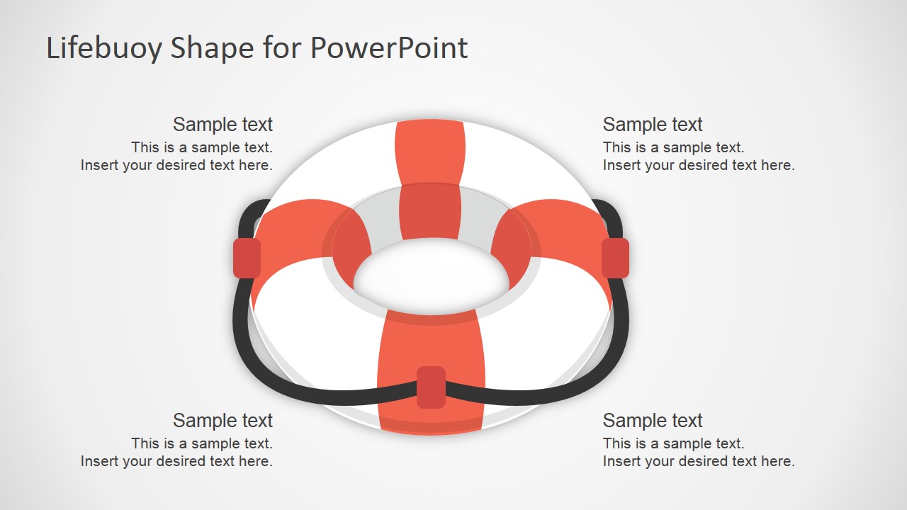 Lifebuoy Shape for PowerPoint - SlideModel