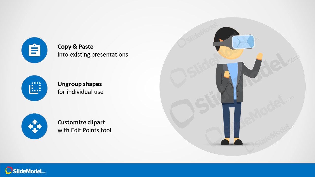 Steve Male Cartoon VR Headset Clipart for PowerPoint - SlideModel