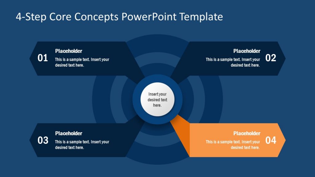 Label 4 Core Concept Diagram PowerPoint - SlideModel