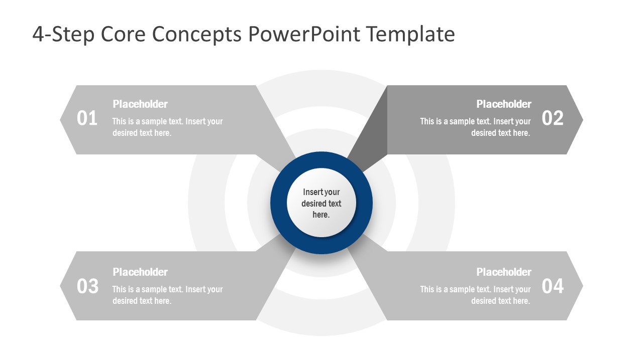 4-Step Core Concept PowerPoint Template - SlideModel