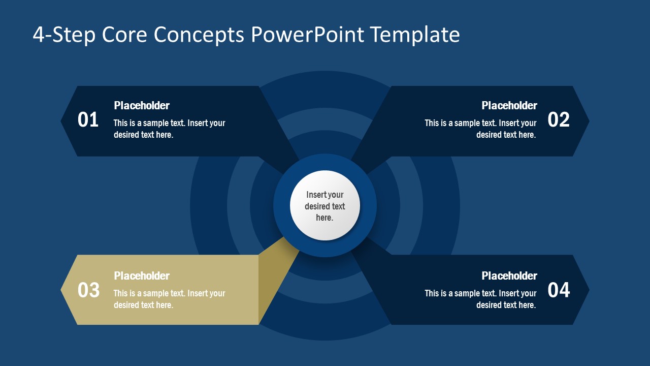 4-Step Core Concept PowerPoint Template - SlideModel