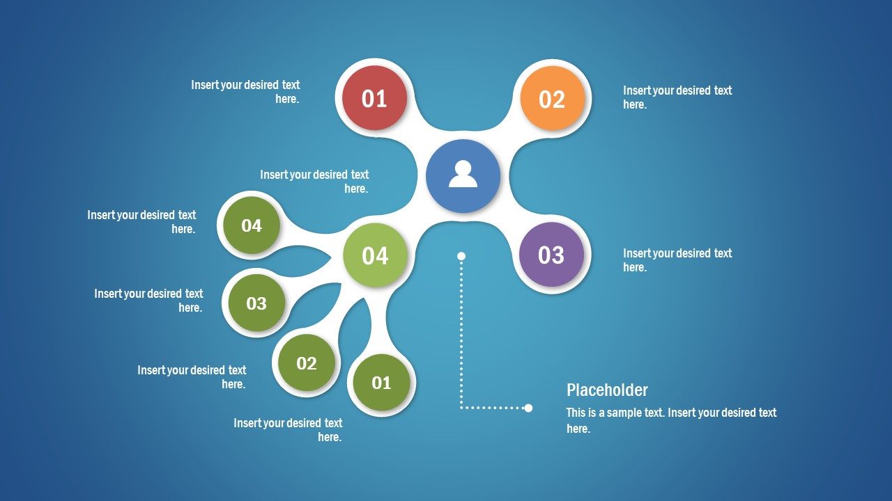 4 Branch Tree Diagram PowerPoint - SlideModel